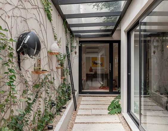 10 ideias para decorar corredor externo e estreito da sua casa ...